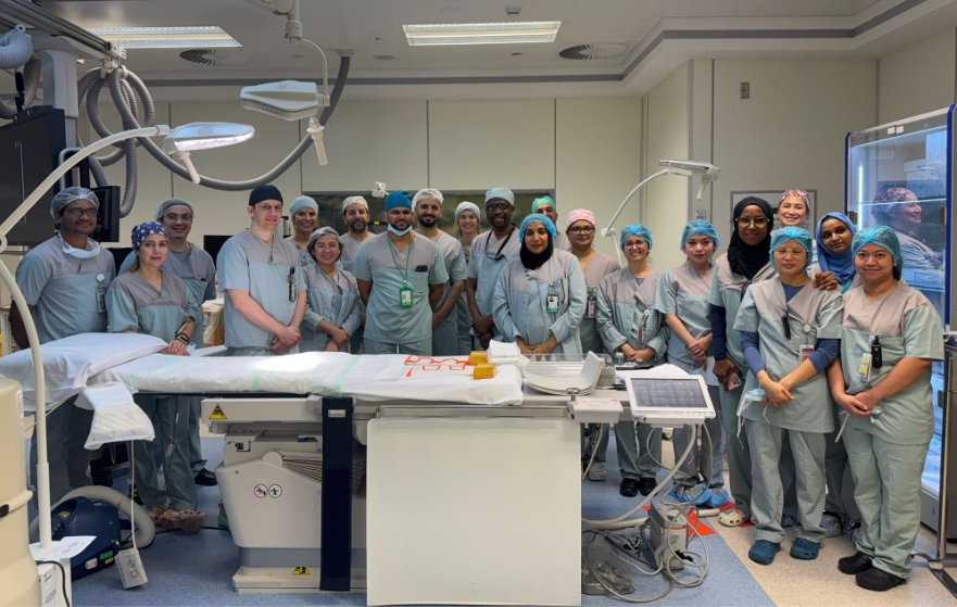 Sidra Medicine Performs Qatar’s First C-Section in Angiography Suite | Sidra Medicine